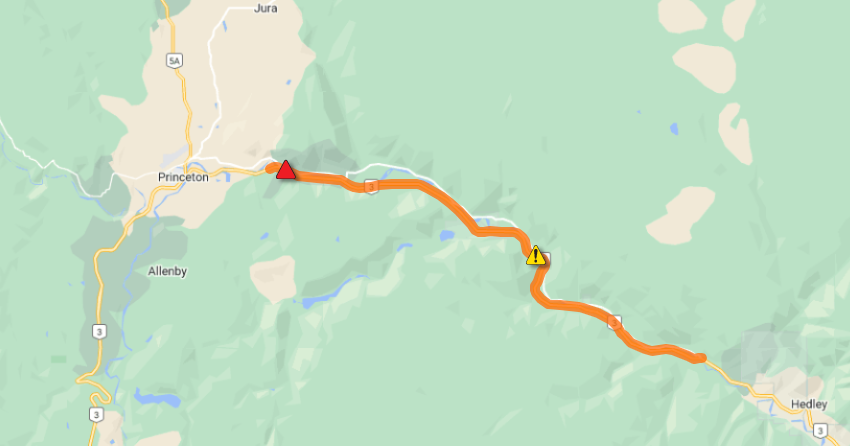 UPDATE: Hwy 3 fully open east of Princeton
