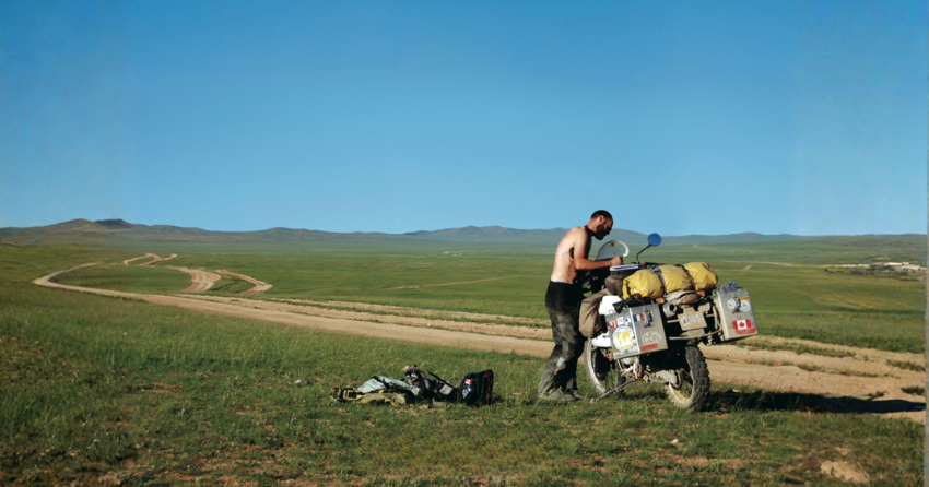 World Motorcycle Traveller Chooses Summerland