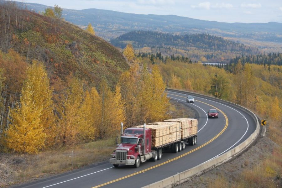 How are officials enforcing commercial vehicle safety on BC highways?