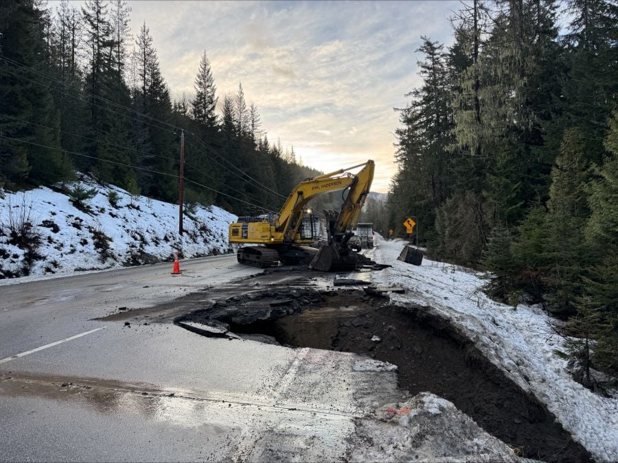 Work continues to repair 'extensive damage' to Hwy 3, timeline to ...
