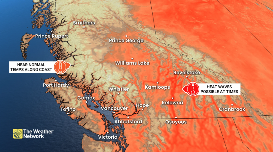 Hot summer expected in BC, particularly in Interior: Weather Network