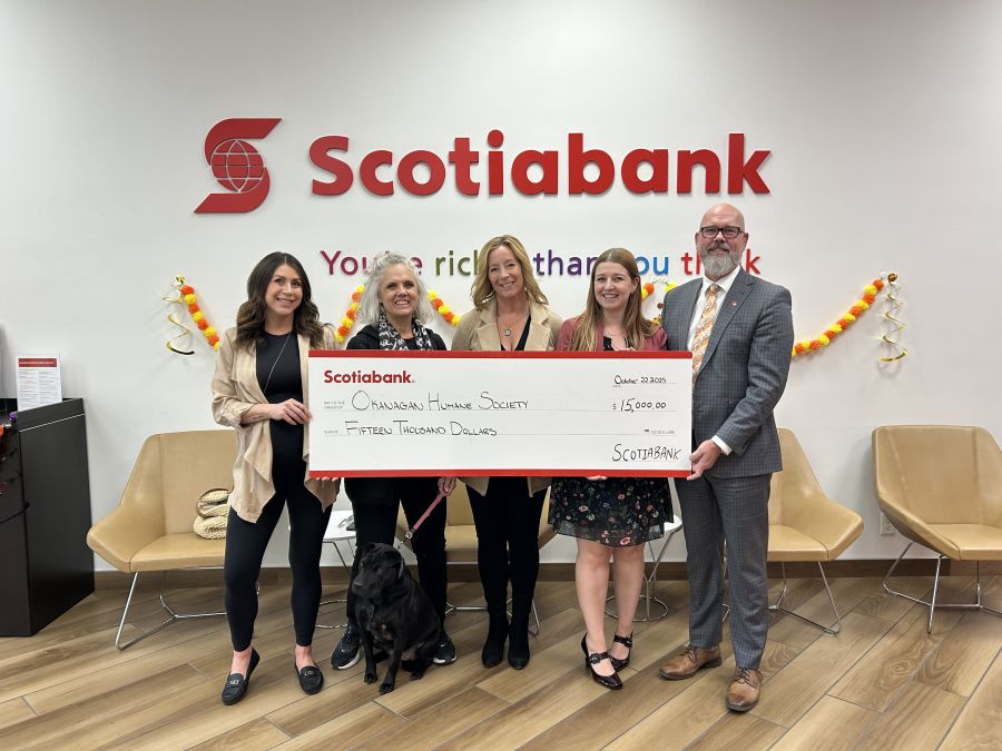 Scotiabank teams up with Okanagan Humane Society to raise critical ...