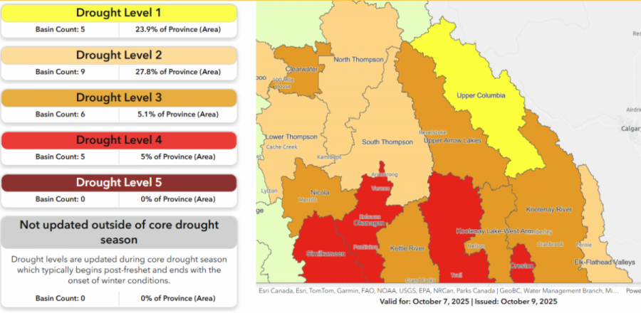 Okanagan hits 'unprecedented and critical' level 4 drought despite ...